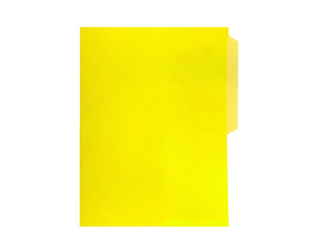 FOLDER COLORES INTENSOS T/OFICIO AMARILLO PZA