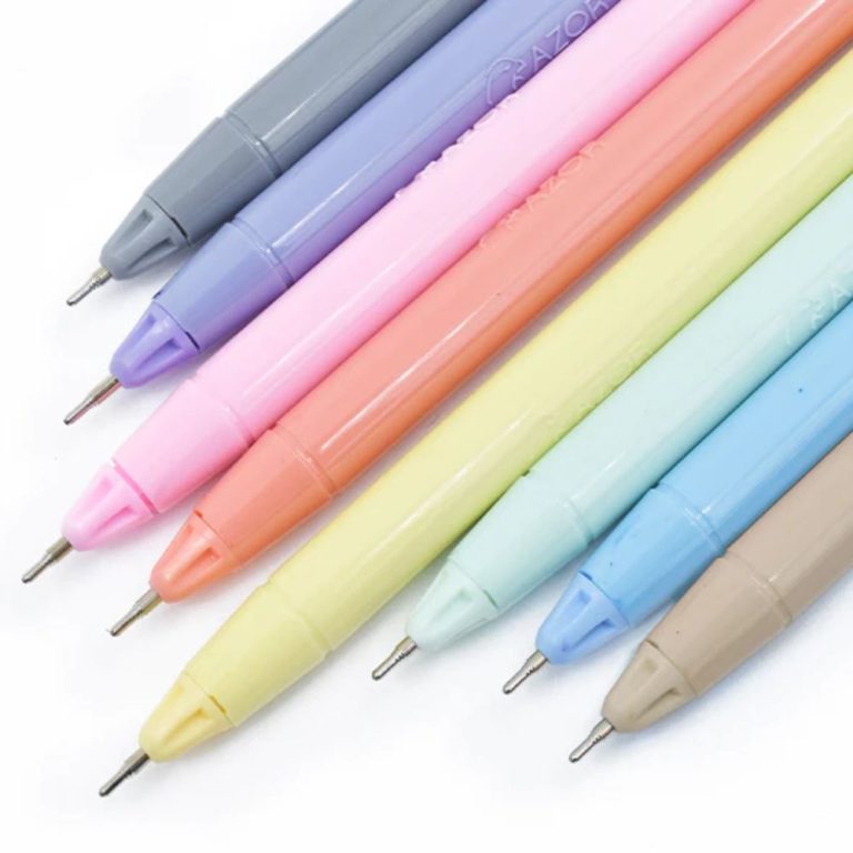 BOLIGRAFO AZOR PINPOINT COLORES PASTEL 0.7MM BOLSA C/8 6808P
