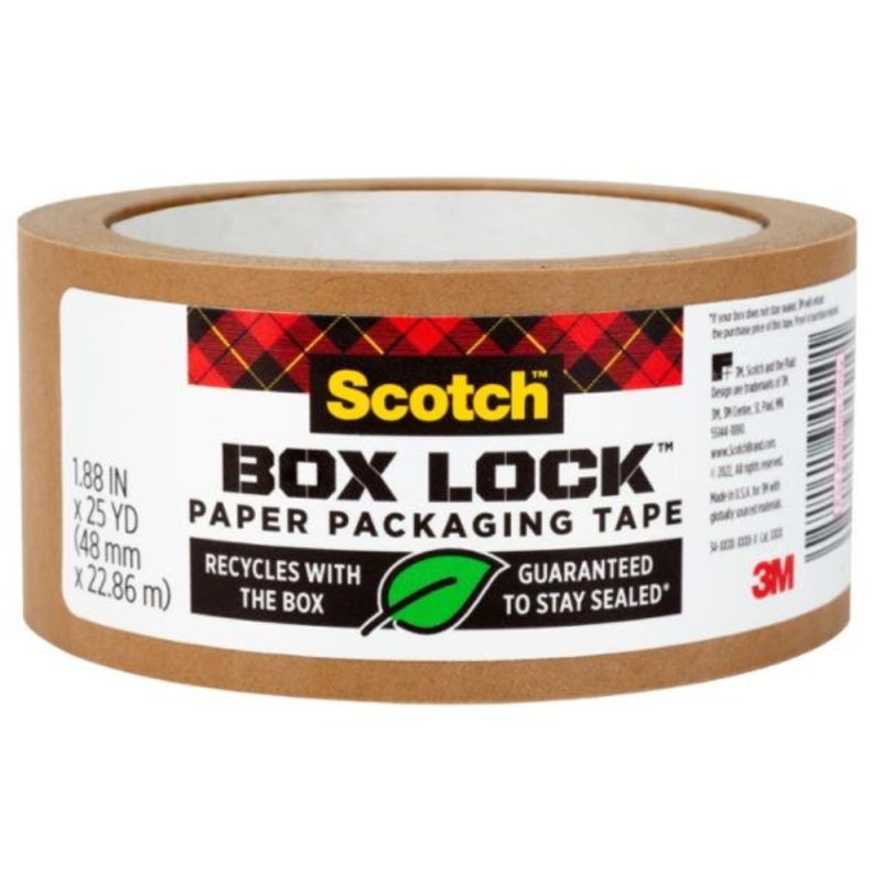 CINTA DE PAPEL SCOTCH 48MM X 22.86MTS (BOX LOCK PAPER)