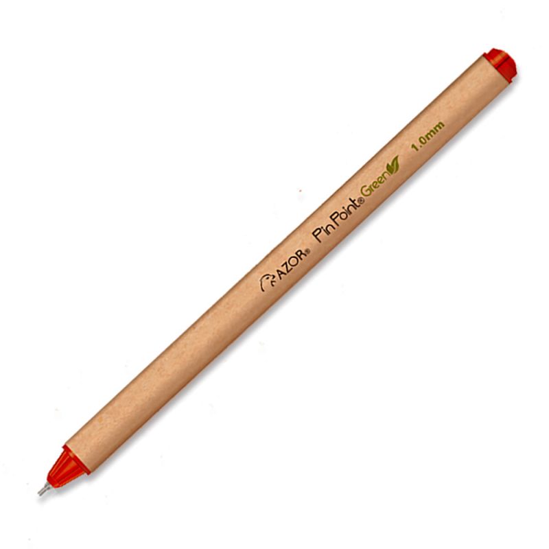 BOLIGRAFO AZOR PINPOINT GREEN MEDIANO 1.00MM ROJO C/12 PZAS 6860RO ...